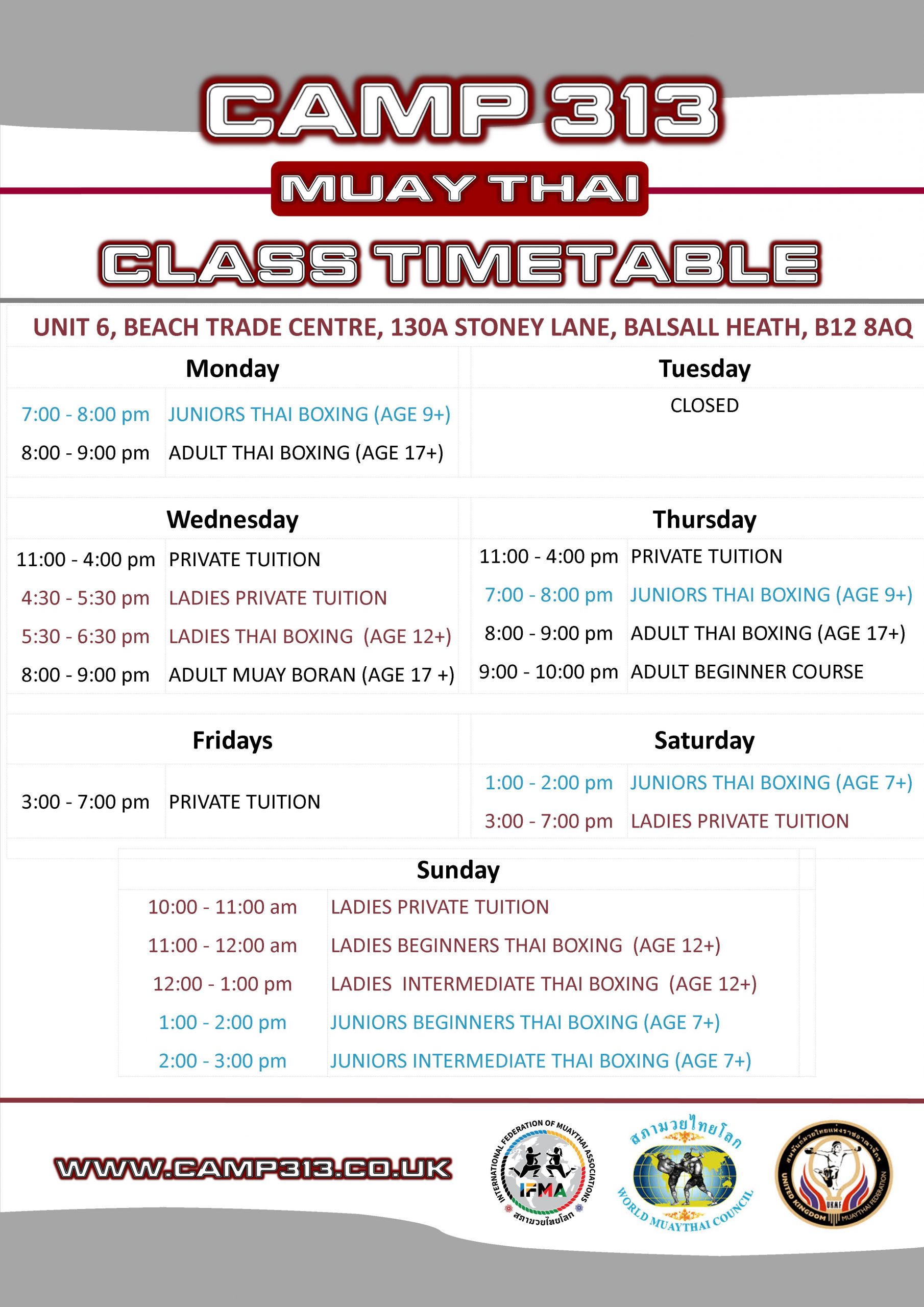 TIMETABLE – Camp313_Muay_Thai_Academy