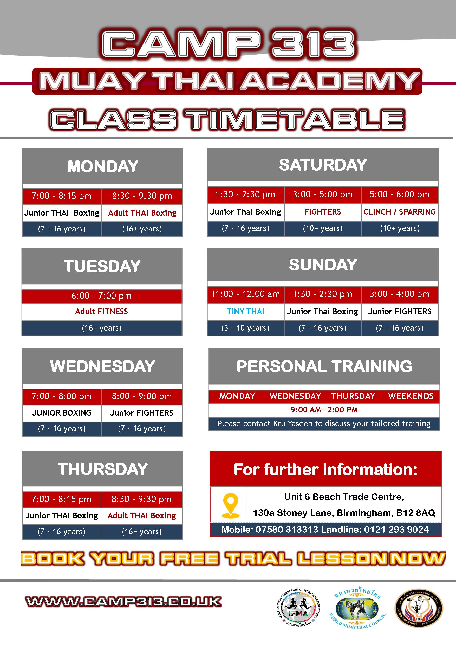 TIMETABLE – Camp313_Muay_Thai_Academy